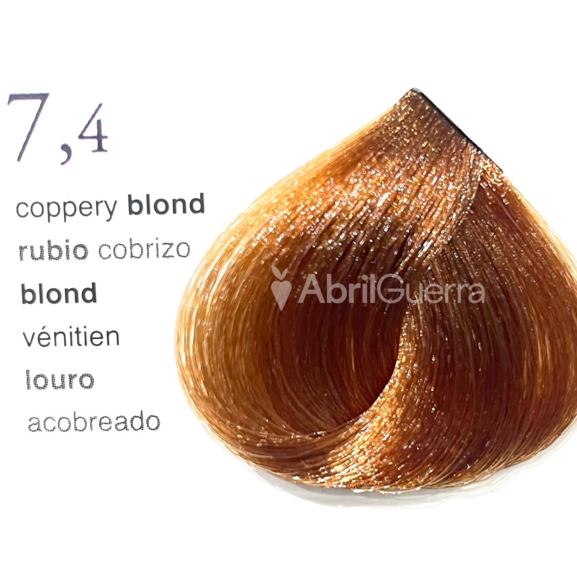 Tinte Salerm Visón 7,4 Rubio Cobrizo 75ml – Abril Guerra