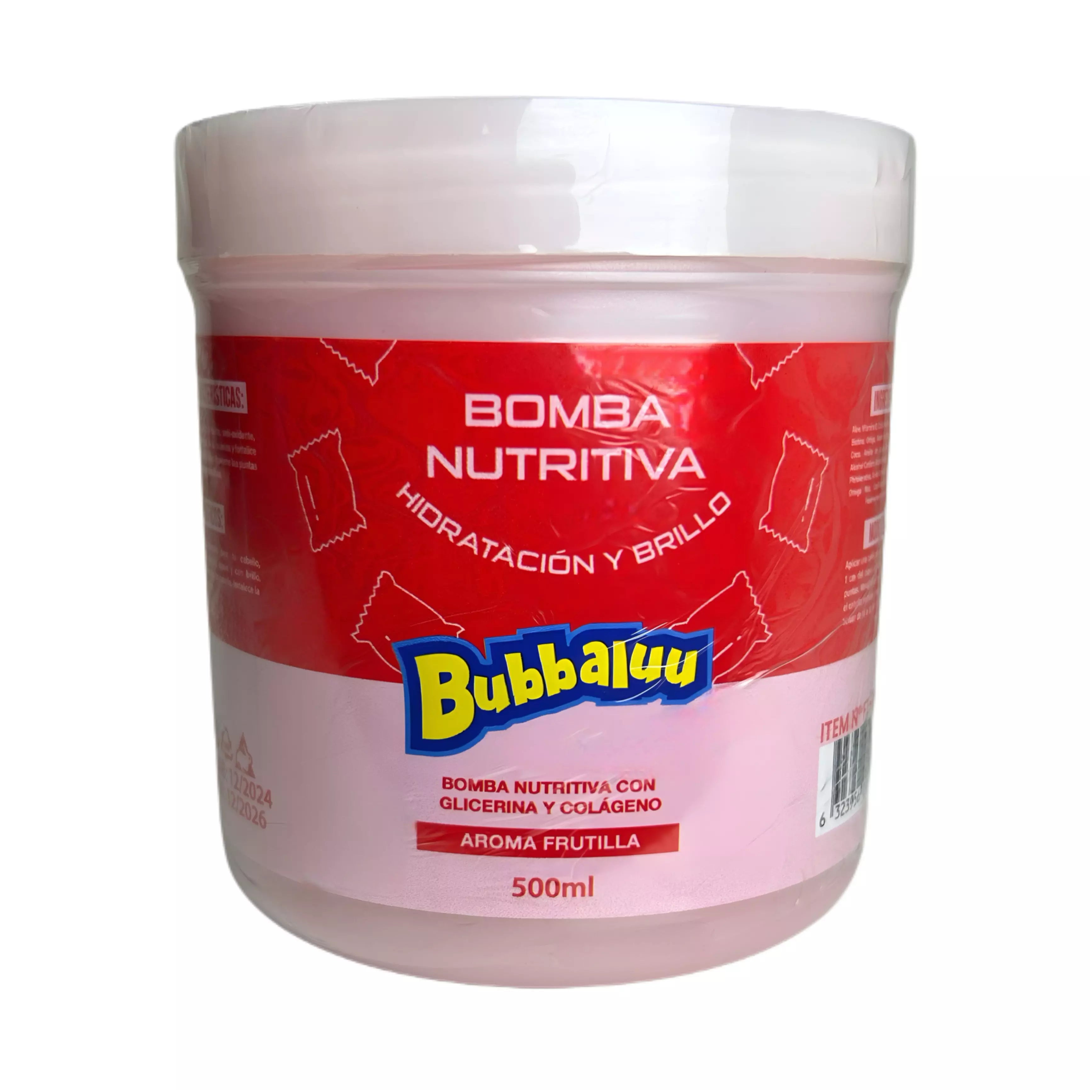 Bomba Nutritiva Bubbaluu Frutilla 500ml – Abril Guerra