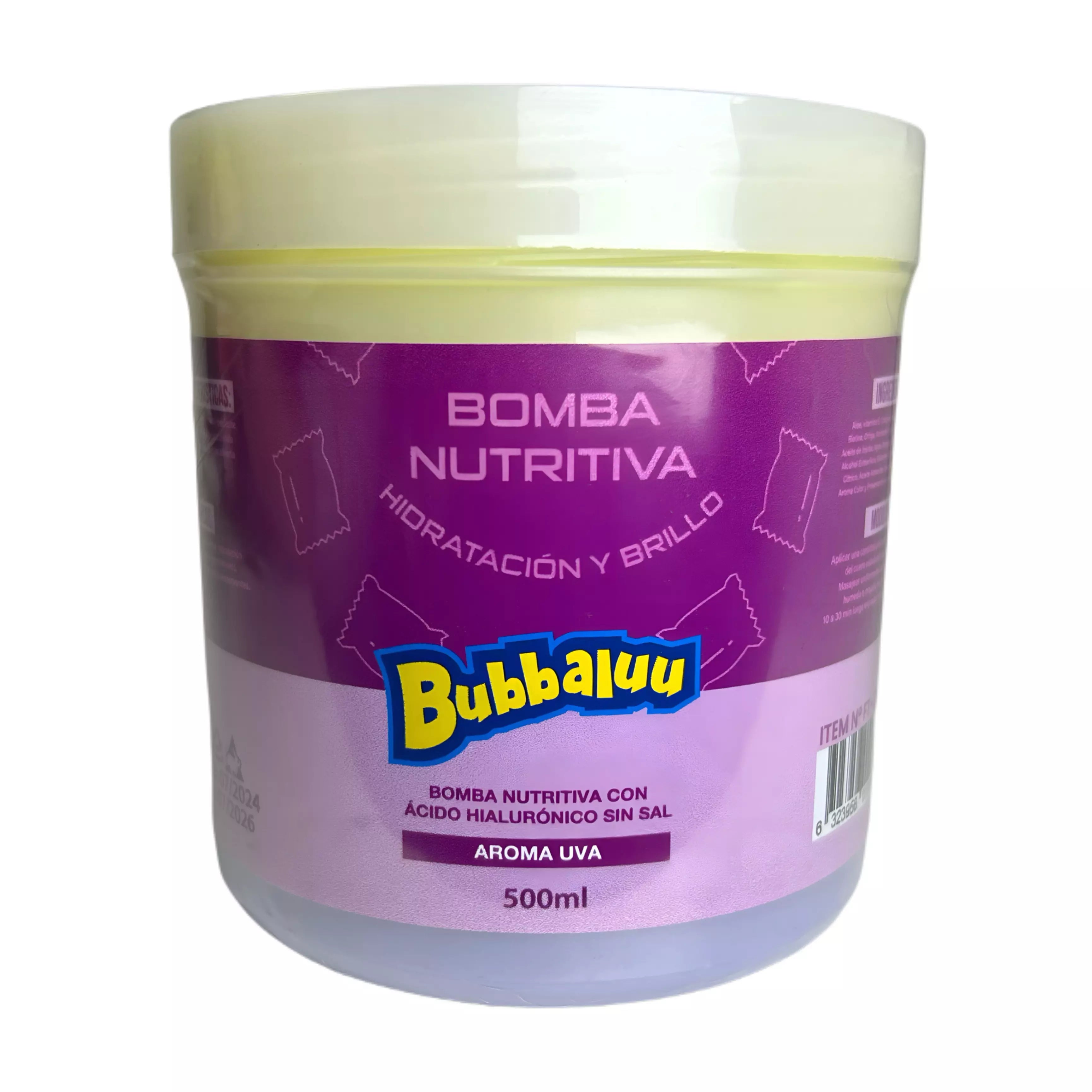 Bomba Nutritiva Bubbaluu Uva 500ml – Abril Guerra
